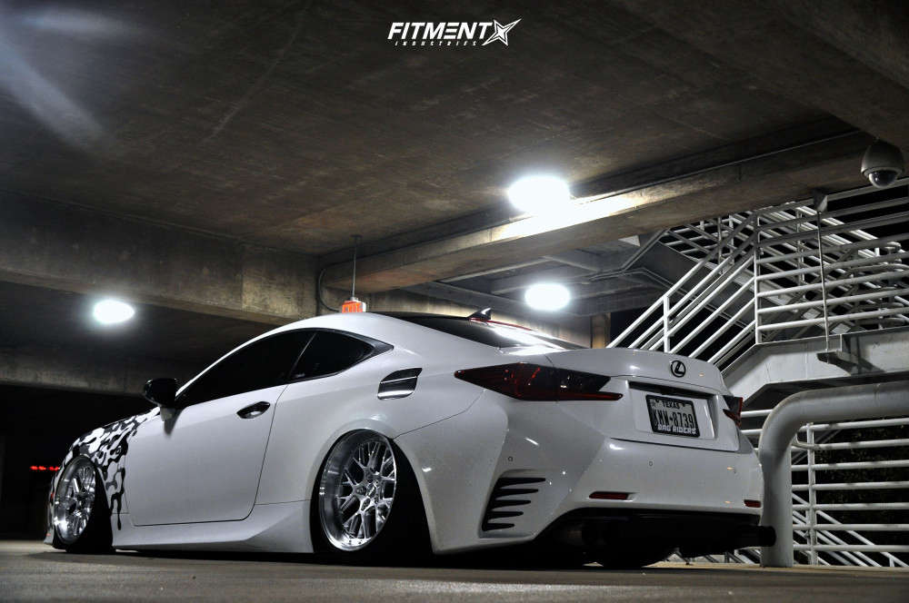 2015 Lexus RC350 F Sport with 19x9.5 ESR Cs11 and Federal 225x35 on Air ...