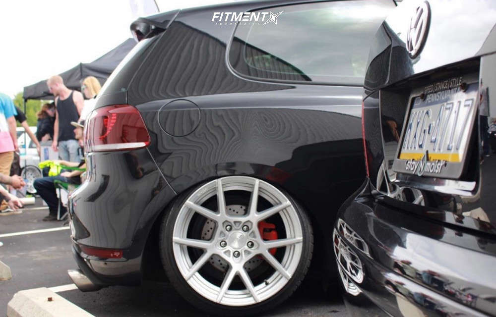 2010 Volkswagen GTI Base with 18x9.5 Rotiform Kps and Achilles 215x35 ...