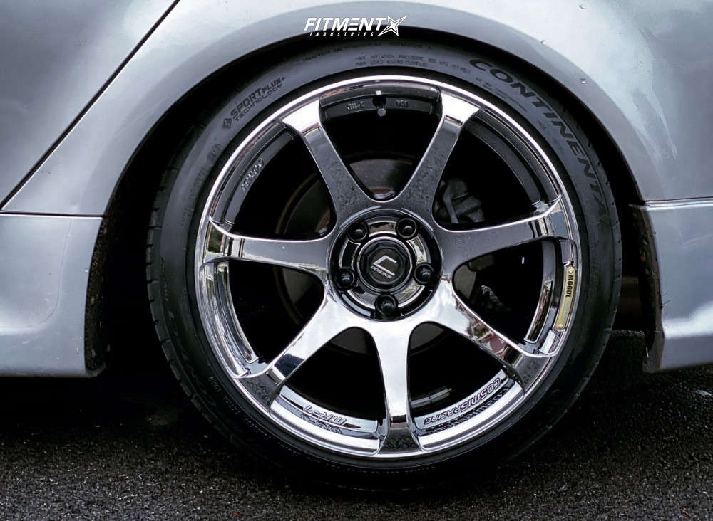 2008 Acura TL Type-S with 18x9 Cosmis Racing Mr7 and Continental 225x40 ...