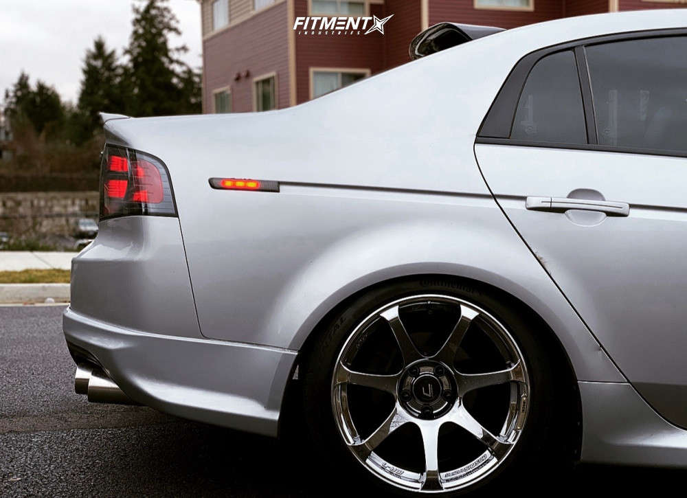 2008 Acura TL Type-S with 18x9 Cosmis Racing Mr7 and Continental 225x40 ...