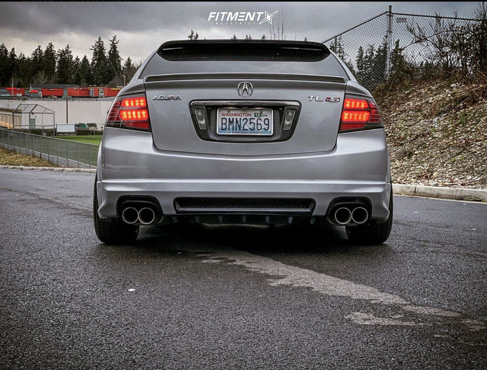 2008 Acura TL Type-S with 18x9 Cosmis Racing Mr7 and Continental 225x40 ...