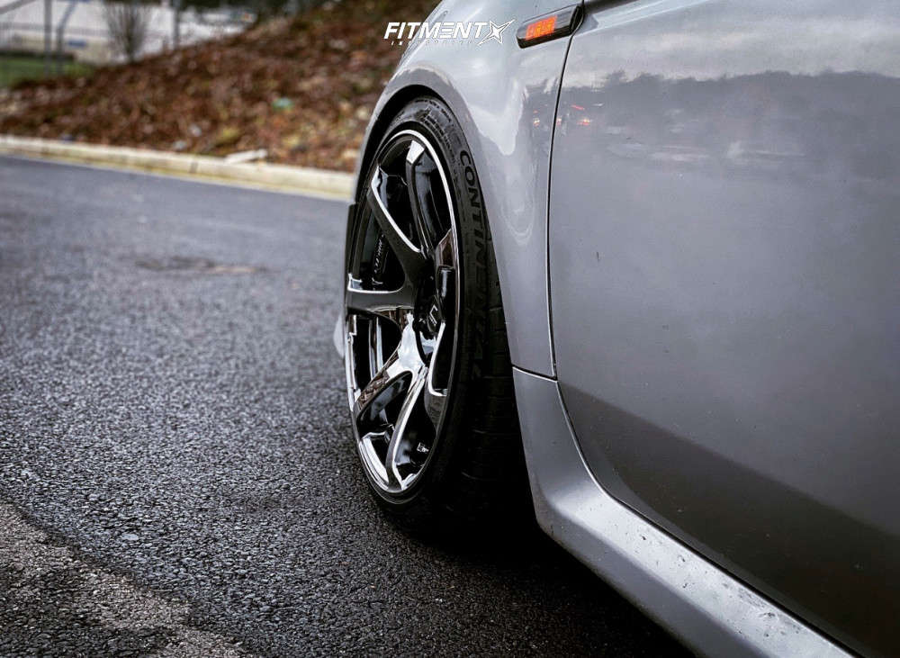 2008 Acura TL Type-S with 18x9 Cosmis Racing Mr7 and Continental 225x40 ...