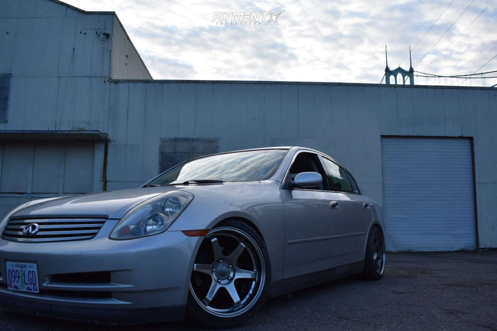 2003 INFINITI G35 Base with 18x9.5 Varrstoen Es9 and Nankang 255x35 on ...
