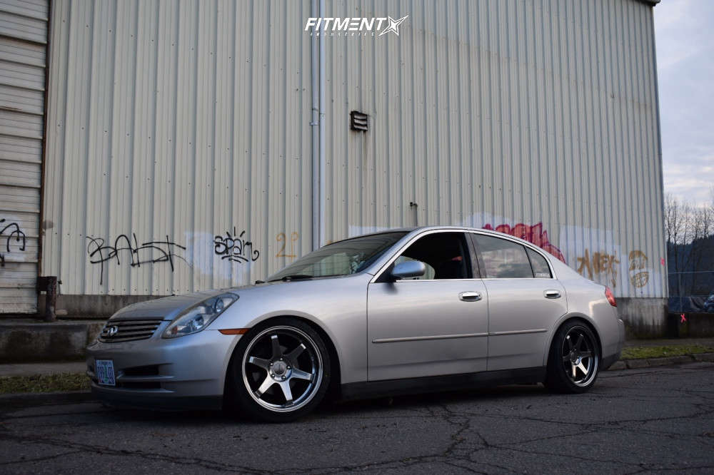 2003 INFINITI G35 Base with 18x9.5 Varrstoen Es9 and Nankang 255x35 on ...