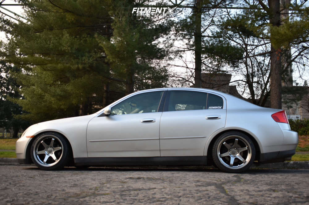 2003 INFINITI G35 Base with 18x9.5 Varrstoen Es9 and Nankang 255x35 on ...