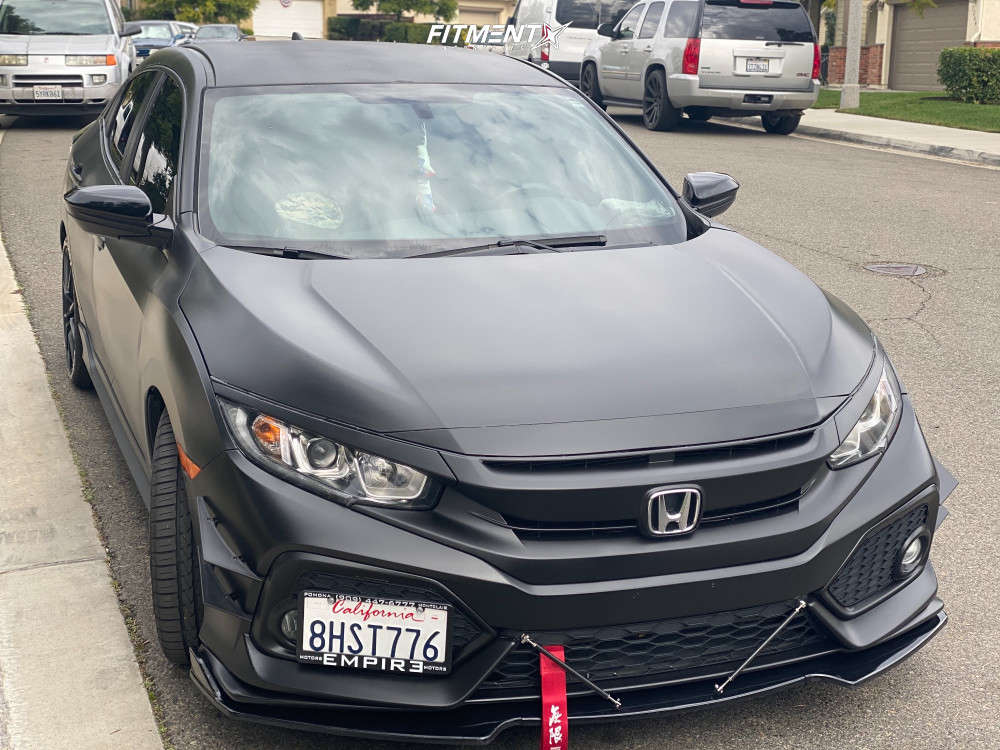 2017 Honda Civic Sport with 18x9.5 Revolution Racing Rr16 and Falken 225x45 on Stock Suspension ...