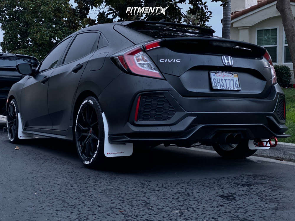 2017 Honda Civic Sport with 18x9.5 Revolution Racing Rr16 and Falken 225x45 on Stock Suspension ...
