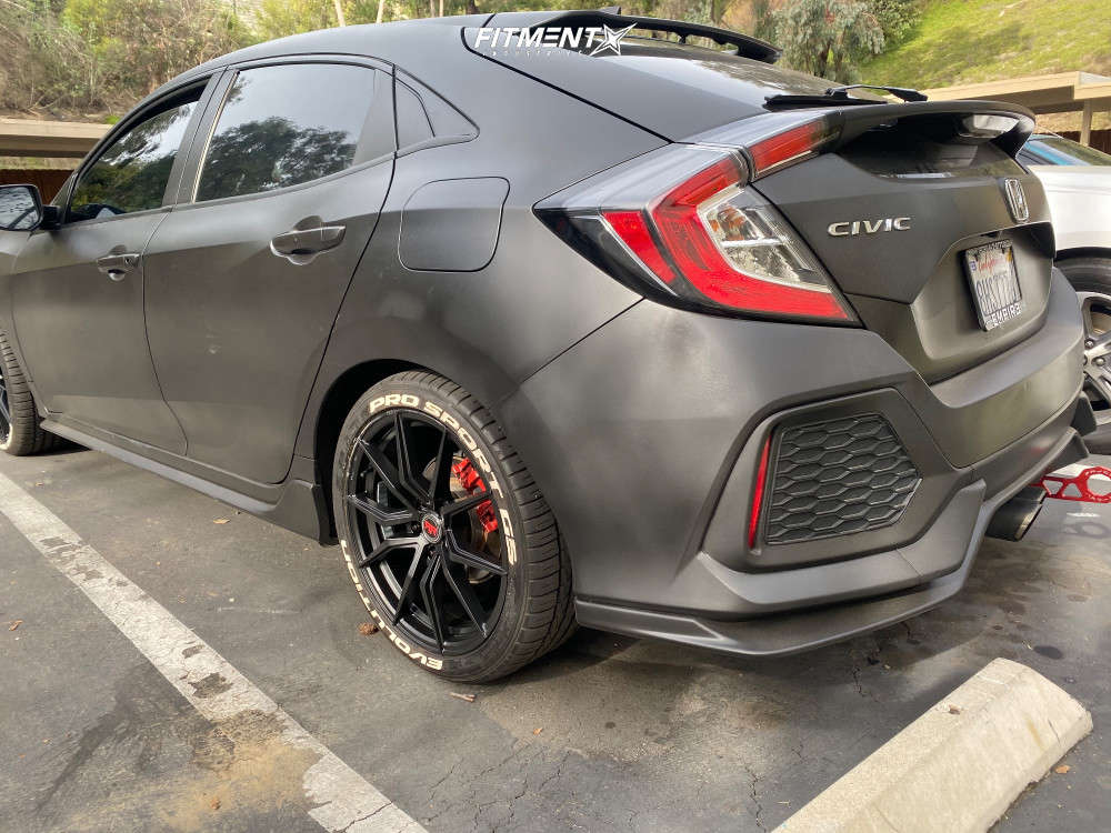2017 Honda Civic Sport with 18x9.5 Revolution Racing Rr16 and Falken 225x45 on Stock Suspension ...