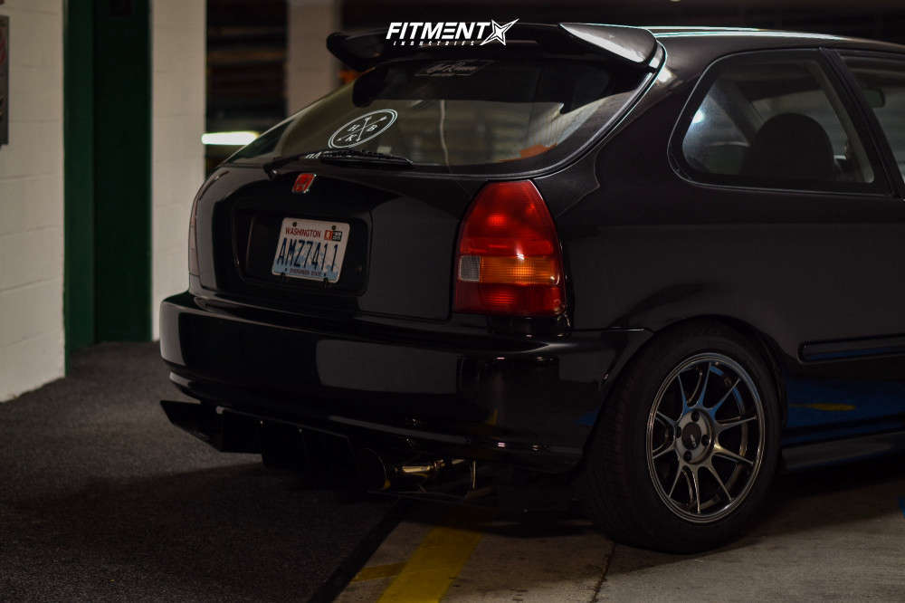 1998 Honda Civic DX with 15x8.5 Ambit Rs18 and Toyo Tires 205x50 on ...