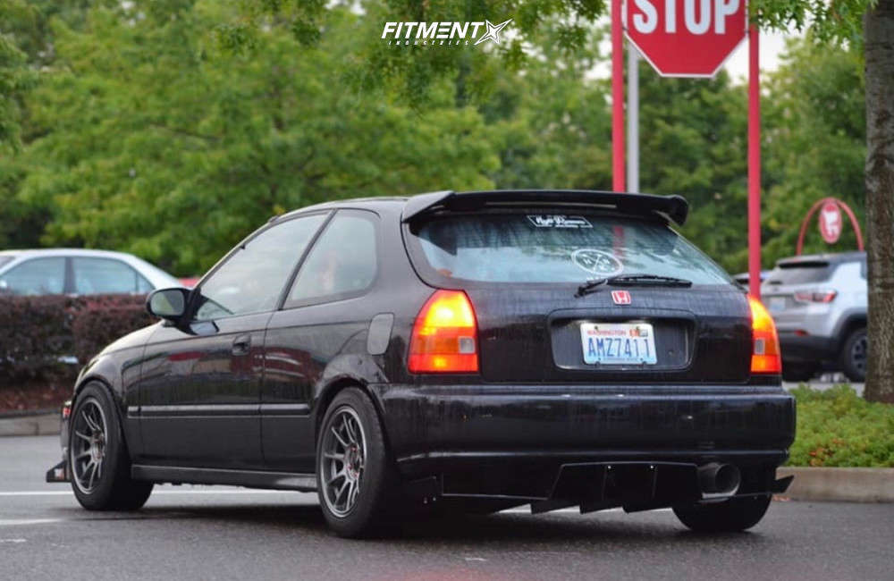 1998 Honda Civic DX with 15x8.5 Ambit Rs18 and Toyo Tires 205x50 on ...