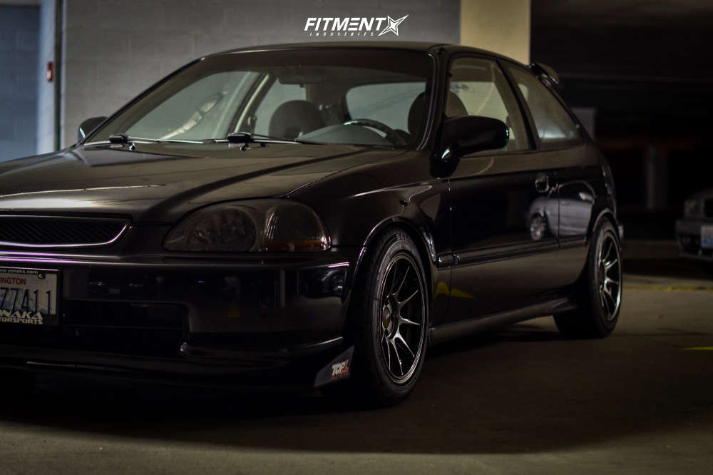 1998 Honda Civic DX with 15x8.5 Ambit Rs18 and Toyo Tires 205x50 on ...