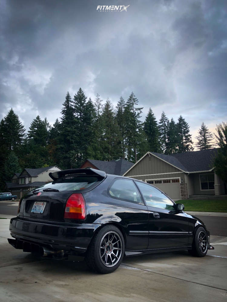1998 Honda Civic DX with 15x8.5 Ambit Rs18 and Toyo Tires 205x50 on ...