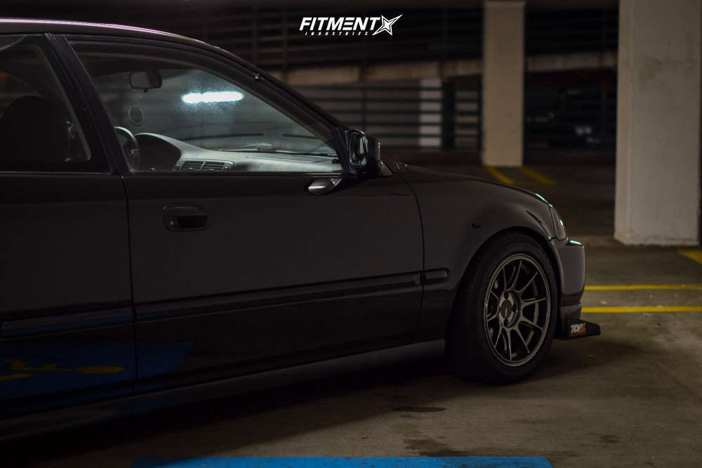 1998 Honda Civic DX with 15x8.5 Ambit Rs18 and Toyo Tires 205x50 on ...