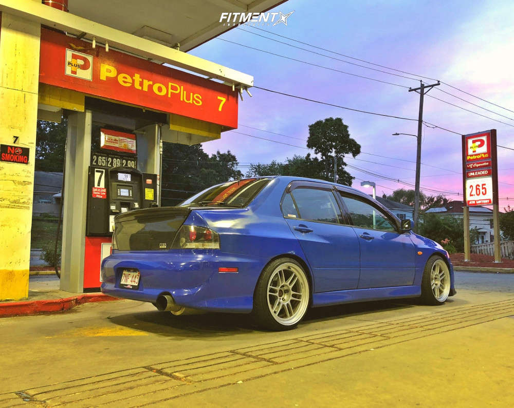 2003 Mitsubishi Lancer Evolution with 18x9.5 Enkei Rpf1 and Nexen ...