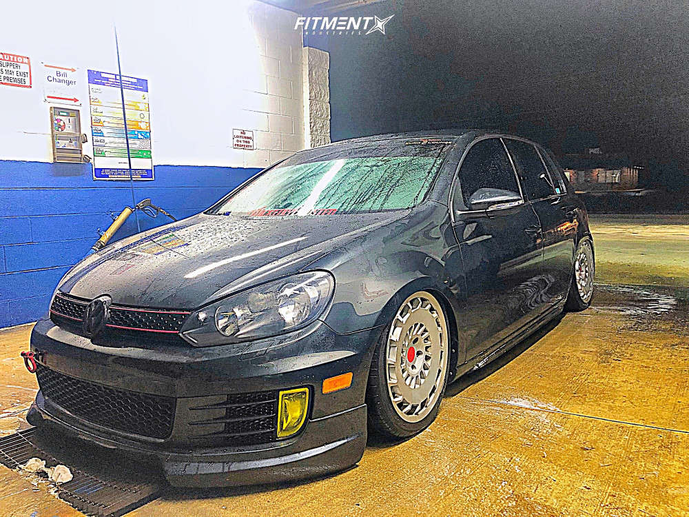 2012 Volkswagen GTI Base with 18x8.5 Rotiform Ccv and Kelly 225x40 on ...