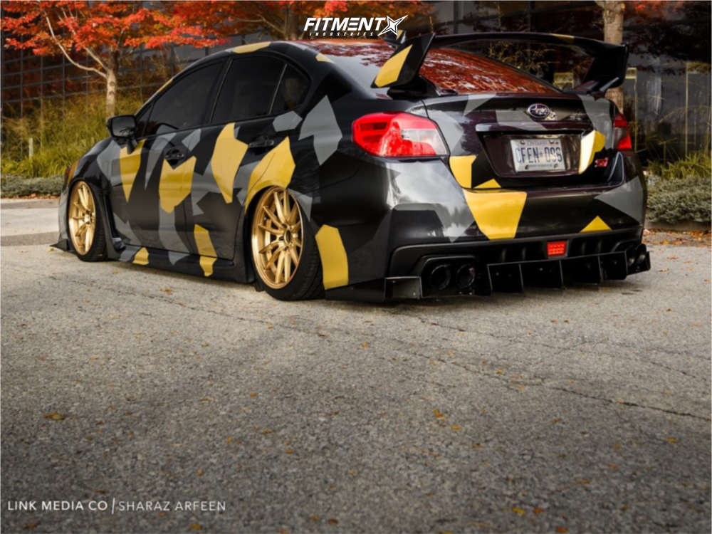 2017 Subaru WRX STI Sport with 18x9.5 Cosmis Racing R1 and Continental ...