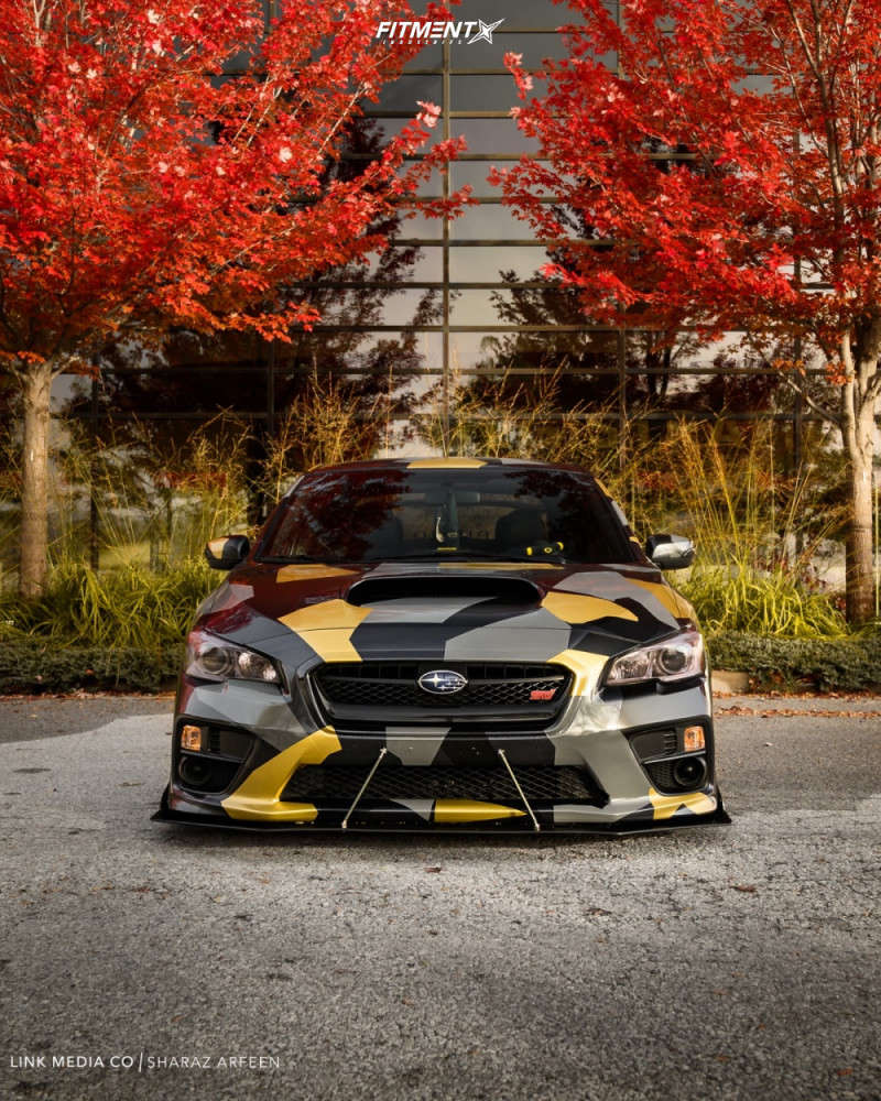 2017 Subaru WRX STI Sport with 18x9.5 Cosmis Racing R1 and Continental ...