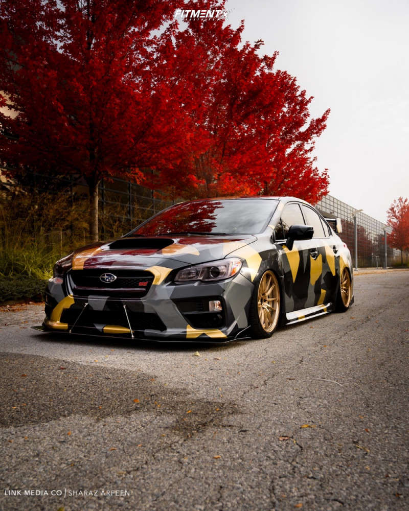 2017 Subaru WRX STI Sport with 18x9.5 Cosmis Racing R1 and Continental ...