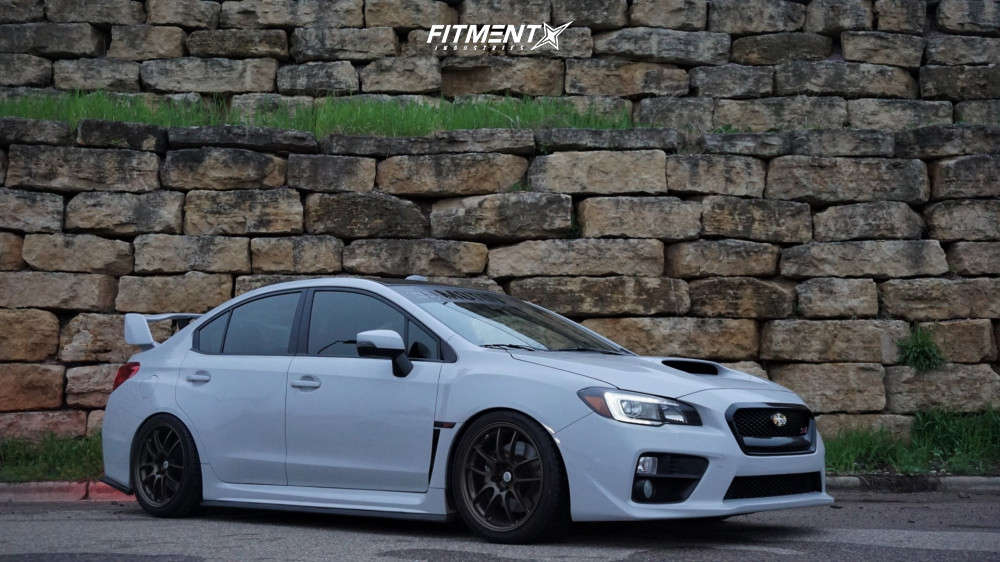 2015 Subaru WRX STI Base with 18x9.5 Enkei Pf01 and Hankook 265x35 on Coilovers | 876461 ...