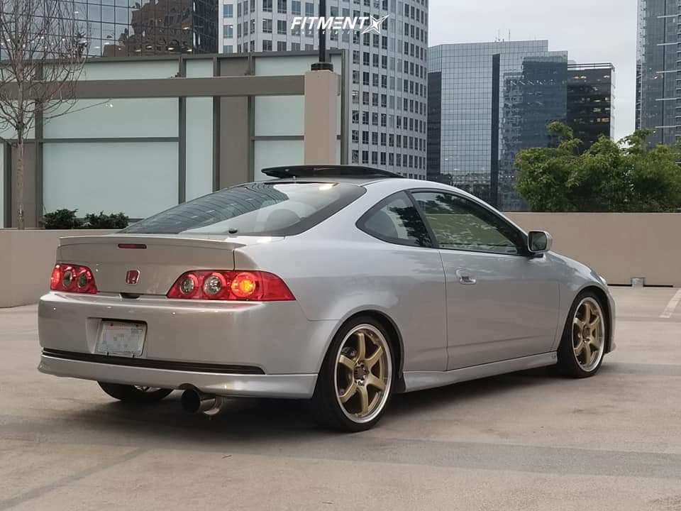 2005 Acura RSX Type-S with 18x7.5 5zigen R74 and Yokohama 215x35 on Coilovers | 877216 | Fitment ...