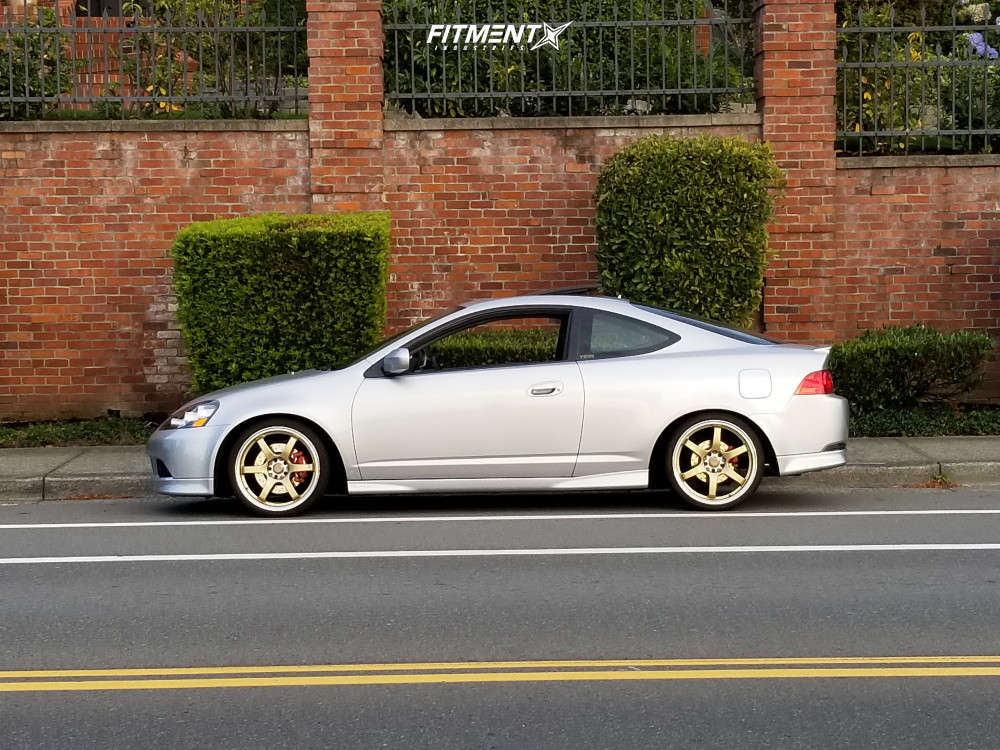 2005 Acura RSX Type-S with 18x7.5 5zigen R74 and Yokohama 215x35 on Coilovers | 877216 | Fitment ...