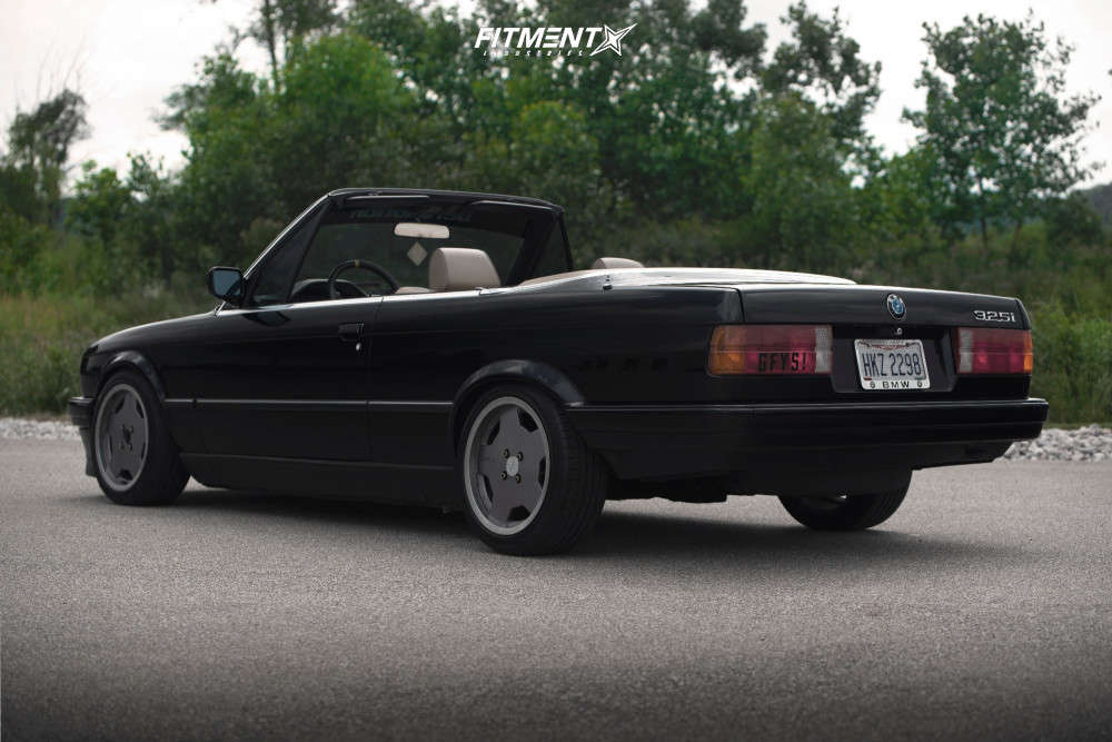 1988 BMW 325i Base with 16x7.5 RH Toplines and Federal 205x40 on ...