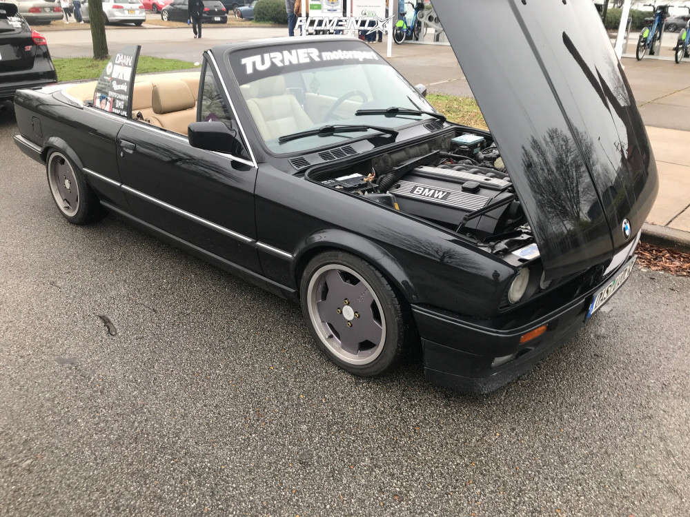 1988 BMW 325i Base with 16x7.5 RH Toplines and Federal 205x40 on ...