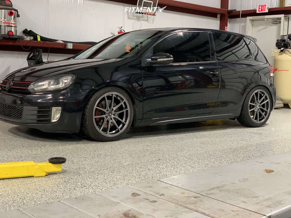 2010 Volkswagen GTI Base with 18x8 Konig Oversteer and Continental ...