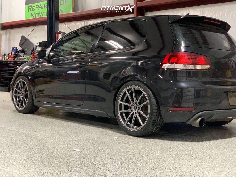 2010 Volkswagen GTI Base with 18x8 Konig Oversteer and Continental ...