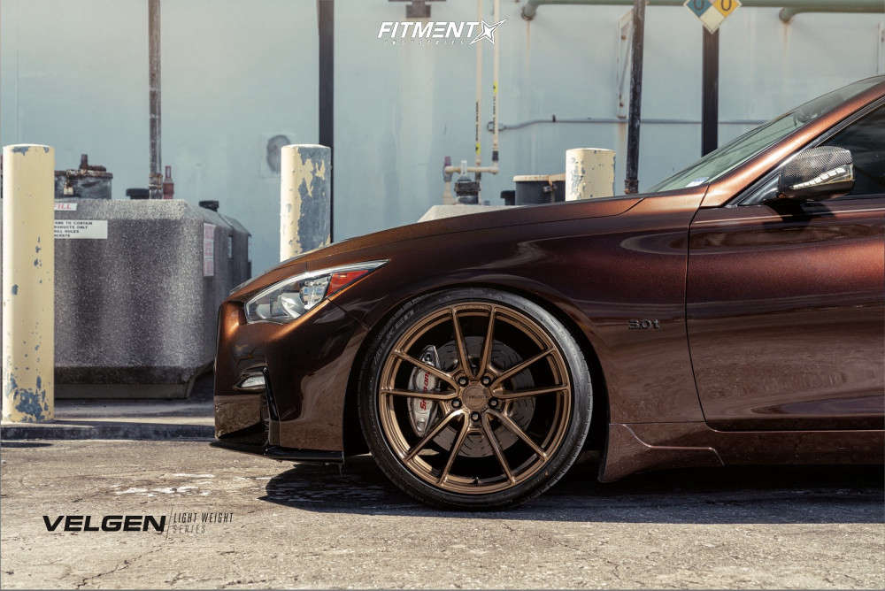2016 INFINITI Q50 Sport with 20x9.5 Velgen Vf5 and Hankook 245x35 on ...