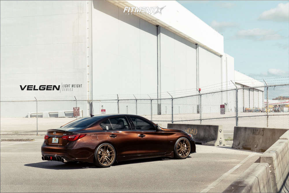 2016 INFINITI Q50 Sport with 20x9.5 Velgen Vf5 and Hankook 245x35 on ...