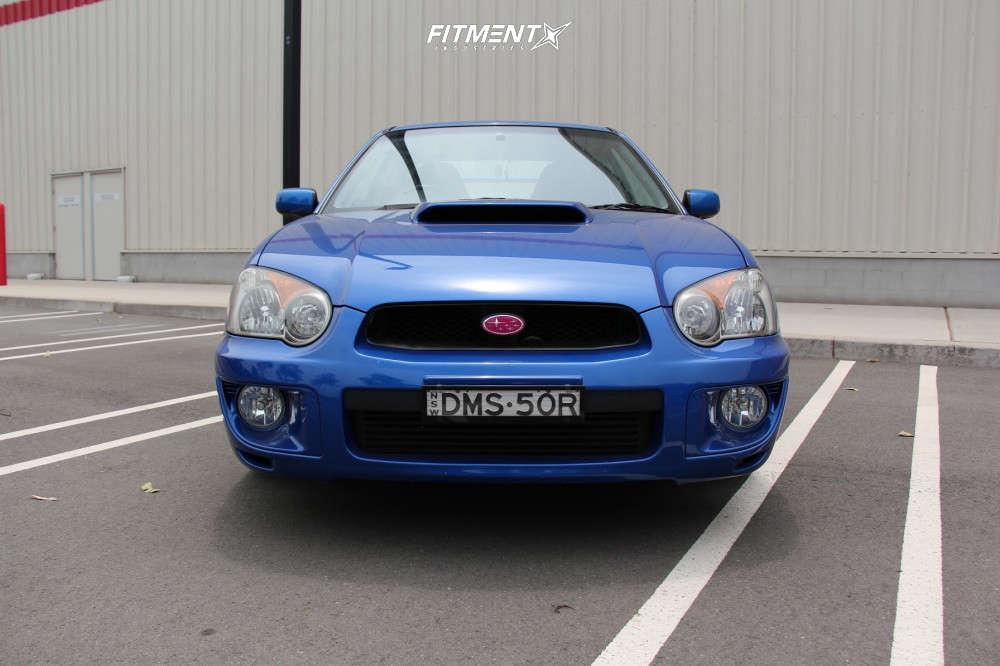 2005 Subaru Impreza WRX with 18x8 Enkei RPF1 and Michelin 235x40 on Coilovers | 880652 | Fitment ...
