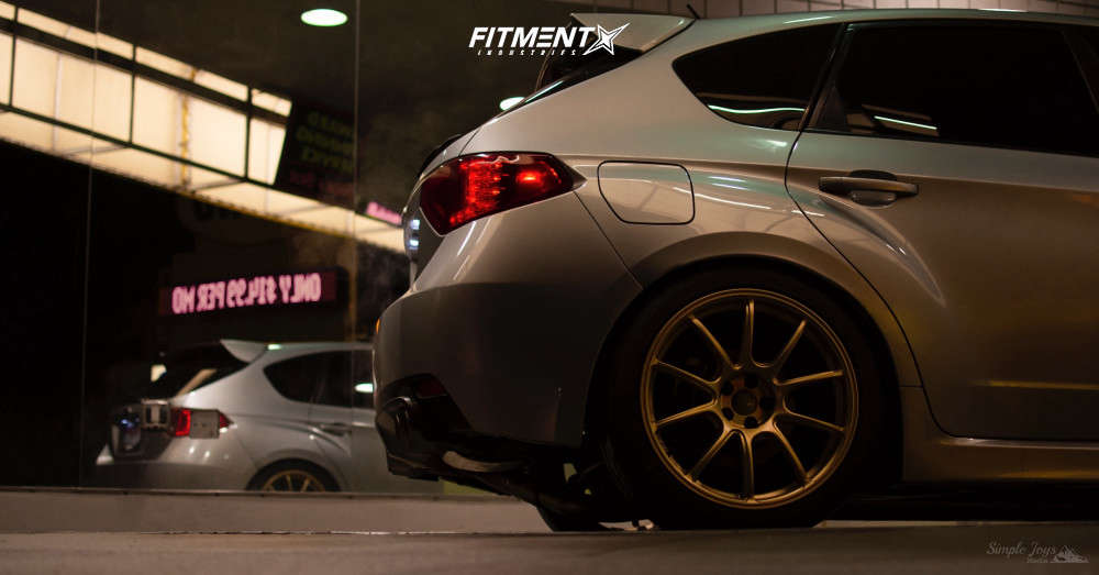 2013 Subaru Impreza WRX with 18x9.5 Bavar Racing BVR02 and Firestone ...