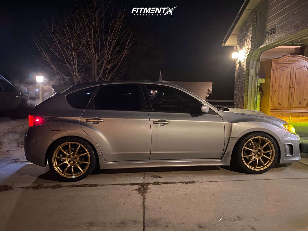 2013 Subaru Impreza WRX with 18x9.5 Bavar Racing BVR02 and Firestone ...
