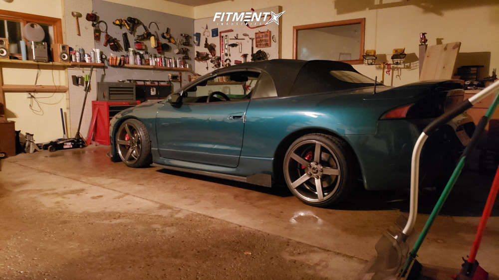 1999 Mitsubishi Eclipse Spyder GS with 18x9 JNC Jnc026 and Nitto 215x35 ...