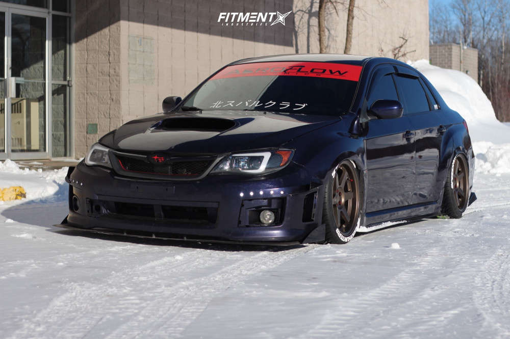 2013 Subaru WRX Base with 18x9.5 ESR Sr07 and Federal 255x35 on Air ...