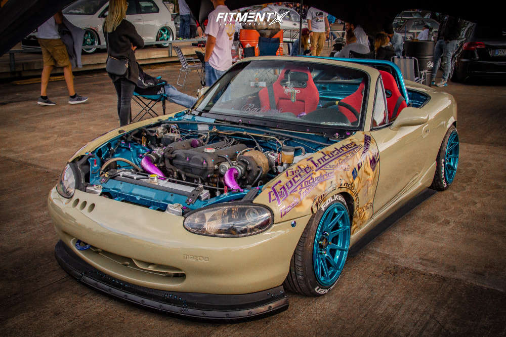 1999 Mazda Miata 10th Anniversary with 16x8.25 Japan Racing Jr11 and ...
