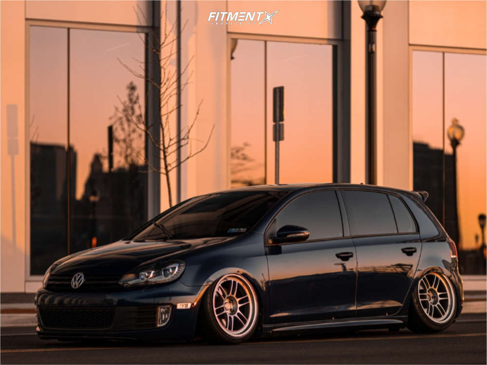 2012 Volkswagen GTI Base with 18x9.5 Enkei RPF1 and Nankang 215x40 on ...