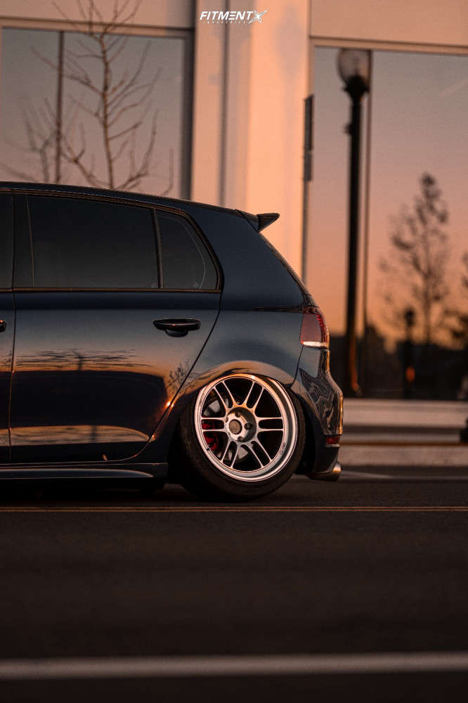 2012 Volkswagen GTI Base with 18x9.5 Enkei RPF1 and Nankang 215x40 on ...