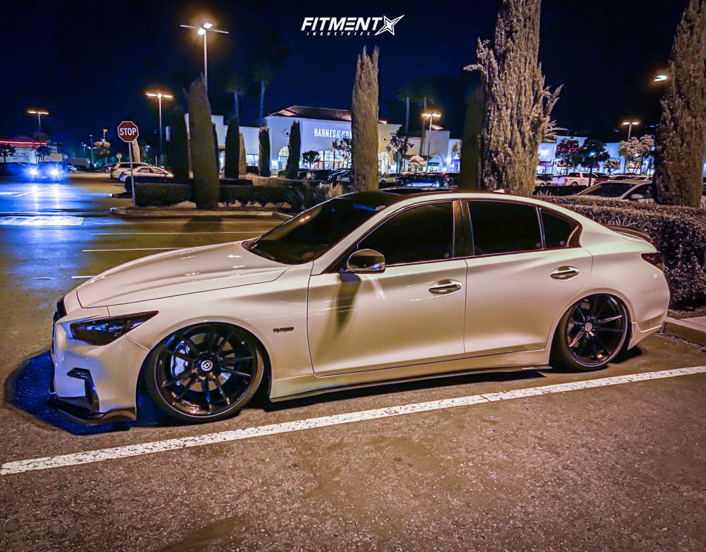 2018 INFINITI Q50 Sport with 20x10 HRE Ff04 and Falken 245x35 on Stock ...