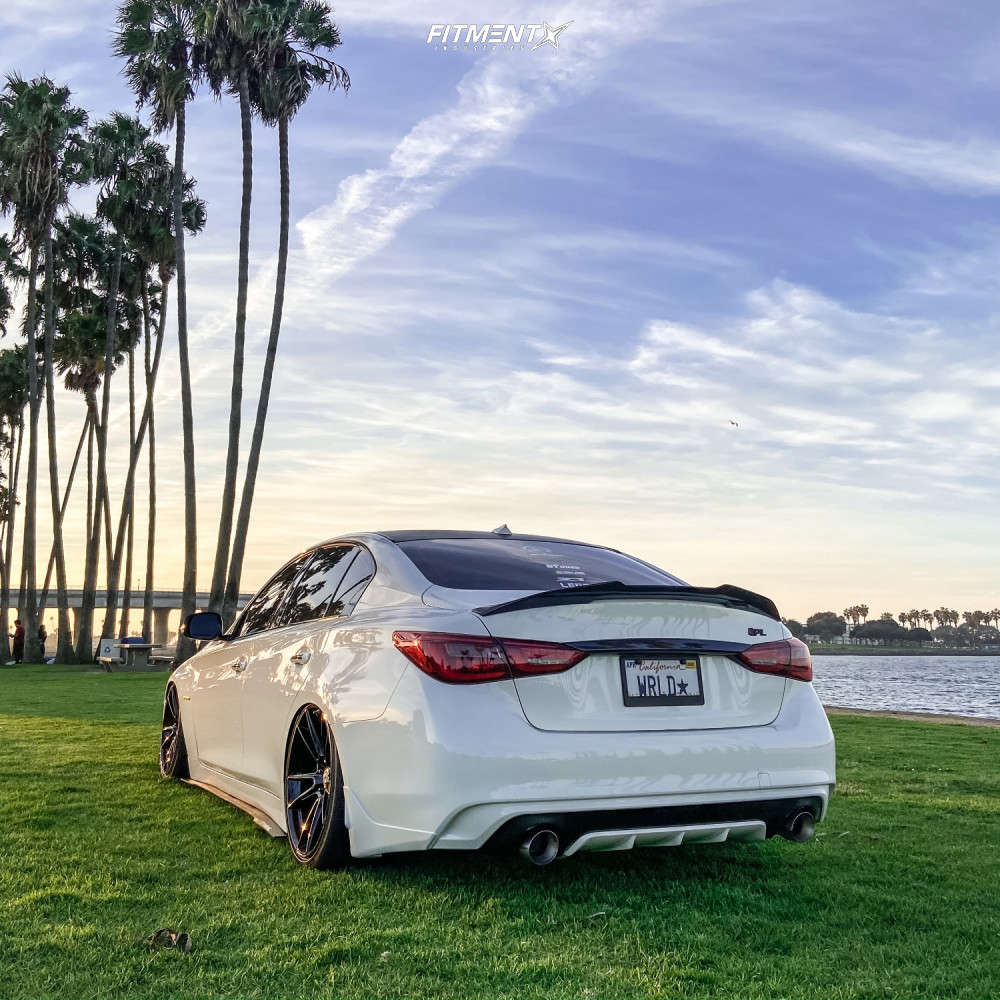 2018 INFINITI Q50 Sport with 20x10 HRE Ff04 and Falken 245x35 on Stock ...