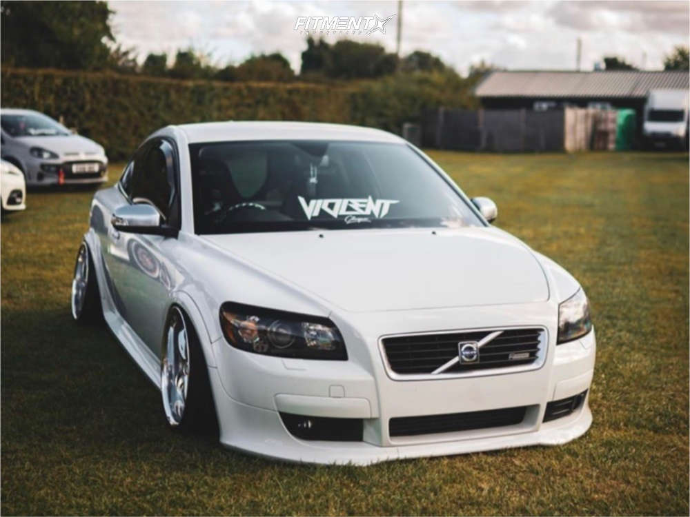 2008 Volvo C30 T5 with 18x9 Work VS KF and Nankang 205x35 on Air ...