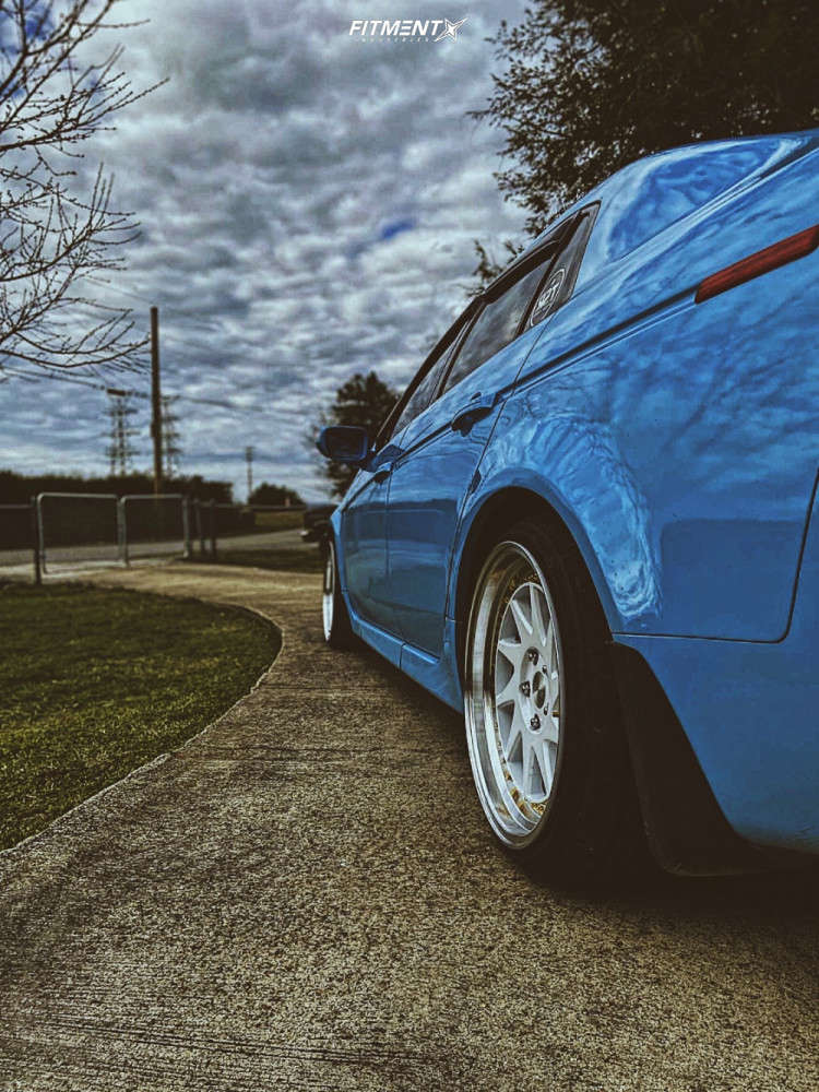 2007 Acura TL Base with 18x9.5 ESR Sr09 and Vercelli 245x35 on Lowering ...