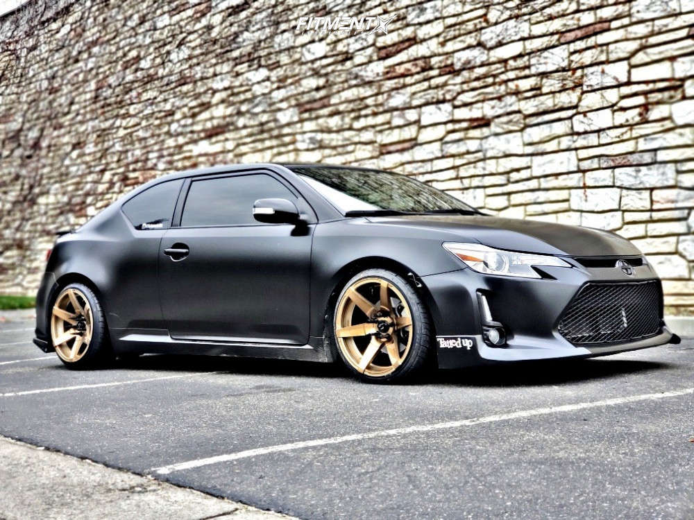 2015 Scion TC Base with 18x9.5 Cosmis Racing S1 and Federal 225x35 on ...