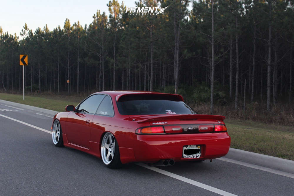 1995 Nissan 240SX SE with 18x9 Kansei Knp and Achilles 215x35 on Air ...
