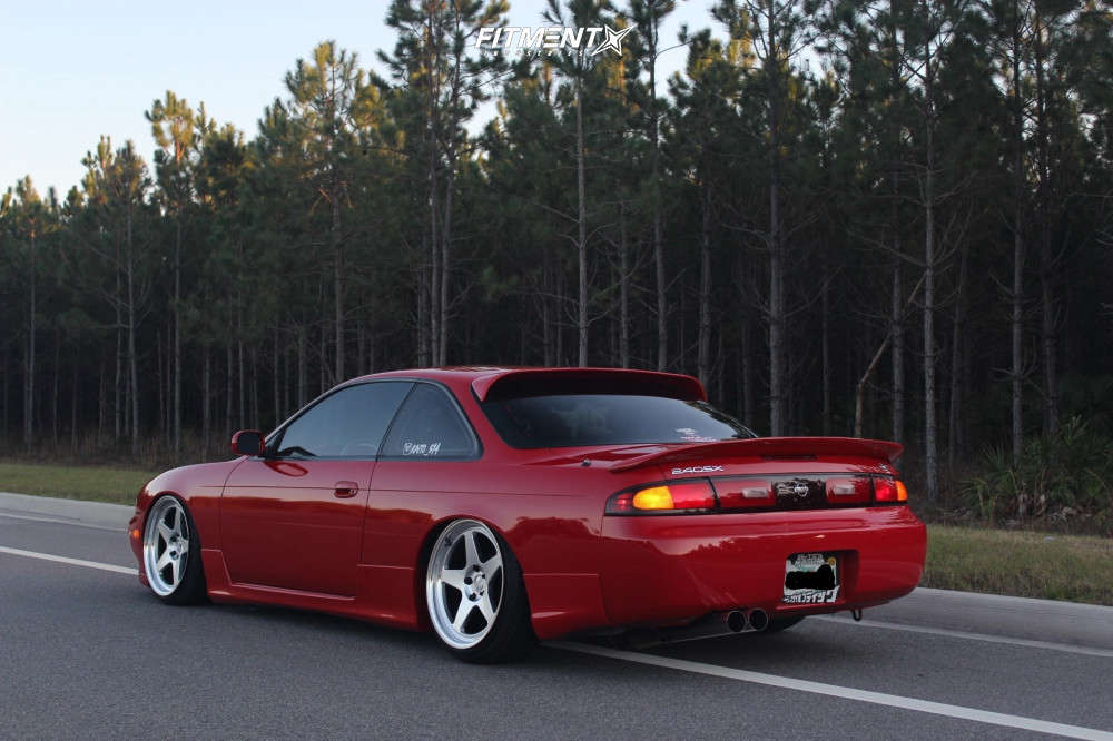 1995 Nissan 240SX SE with 18x9 Kansei Knp and Achilles 215x35 on Air ...