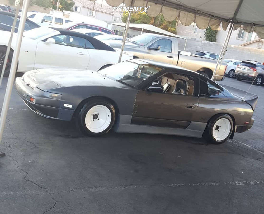 1989 Nissan 240SX Base with 15x8 Diamond Racing Smoothie and ...