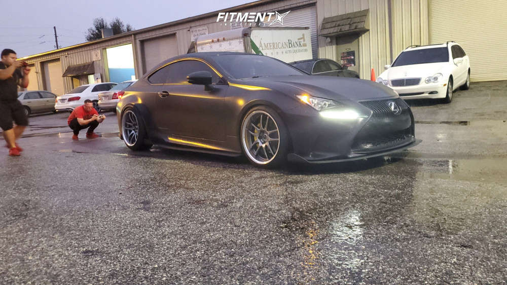 2016 Lexus RC200t F Sport with 19x9.5 Work Emotion Cr 2p and Nankang ...