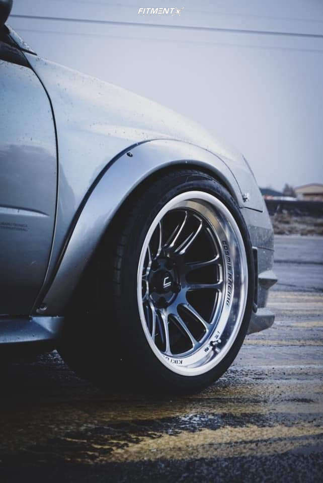 2007 Subaru WRX STI Base with 18x11 Cosmis Racing XT-206R and General 295x30 on Coilovers ...