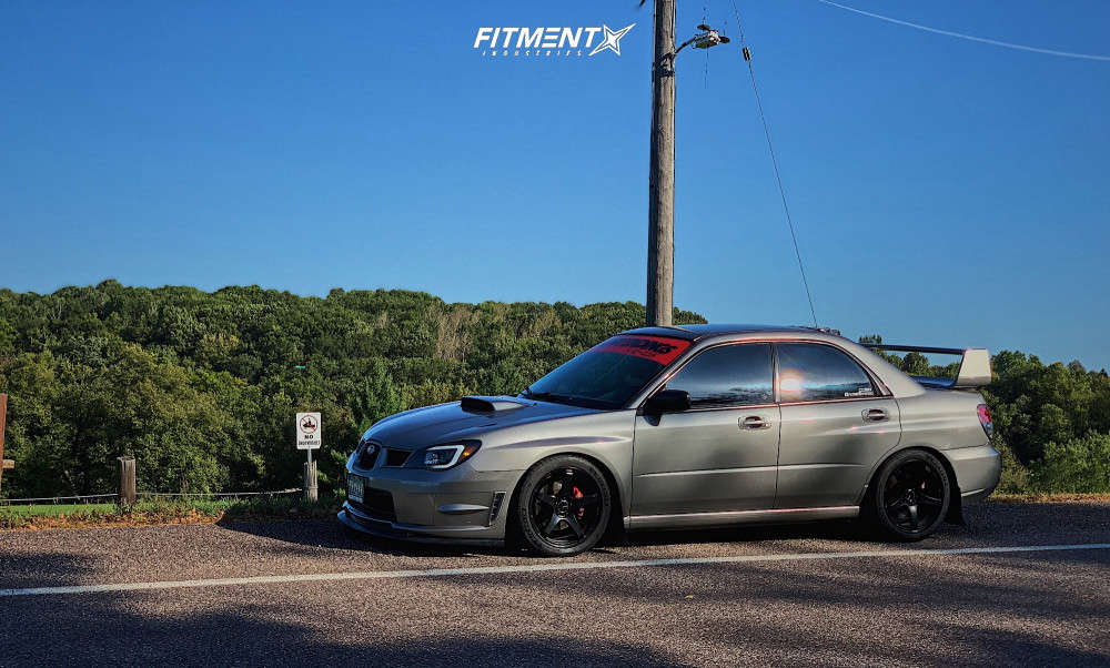2006 Subaru WRX Base with 17x8 Enkei Kojin and Michelin 245x30 on ...